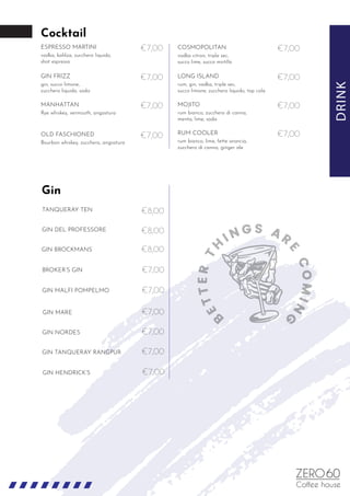 Food&drink menu zero6o | PDF