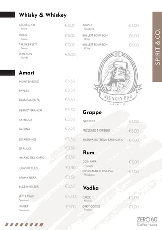 Food&drink menu zero6o | PDF
