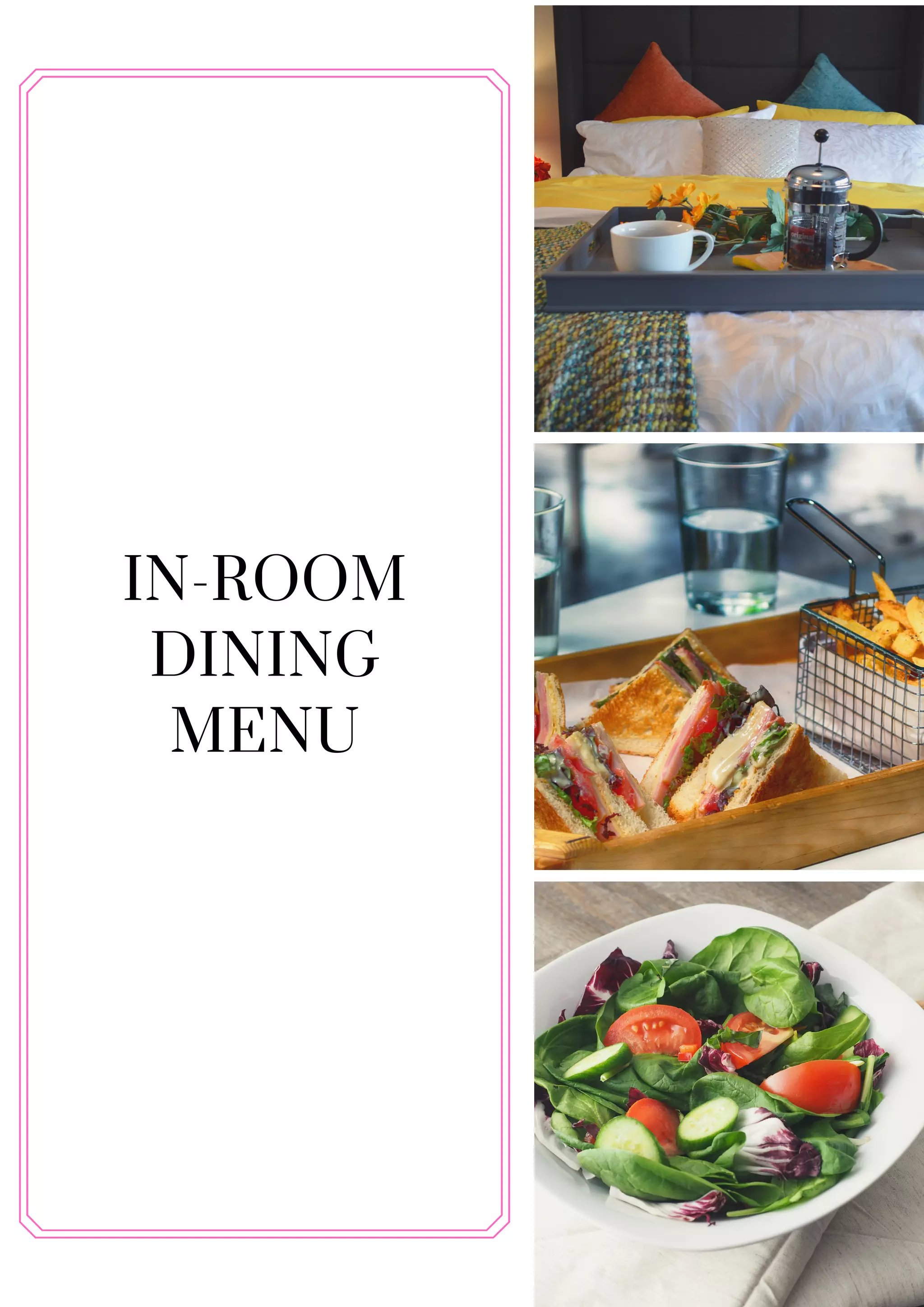 In-Room Dining Menu (Contactless) | PDF
