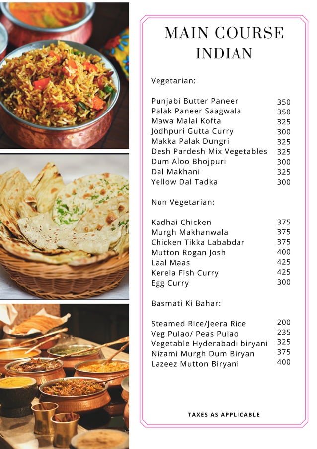 In-Room Dining Menu (Contactless) | PDF