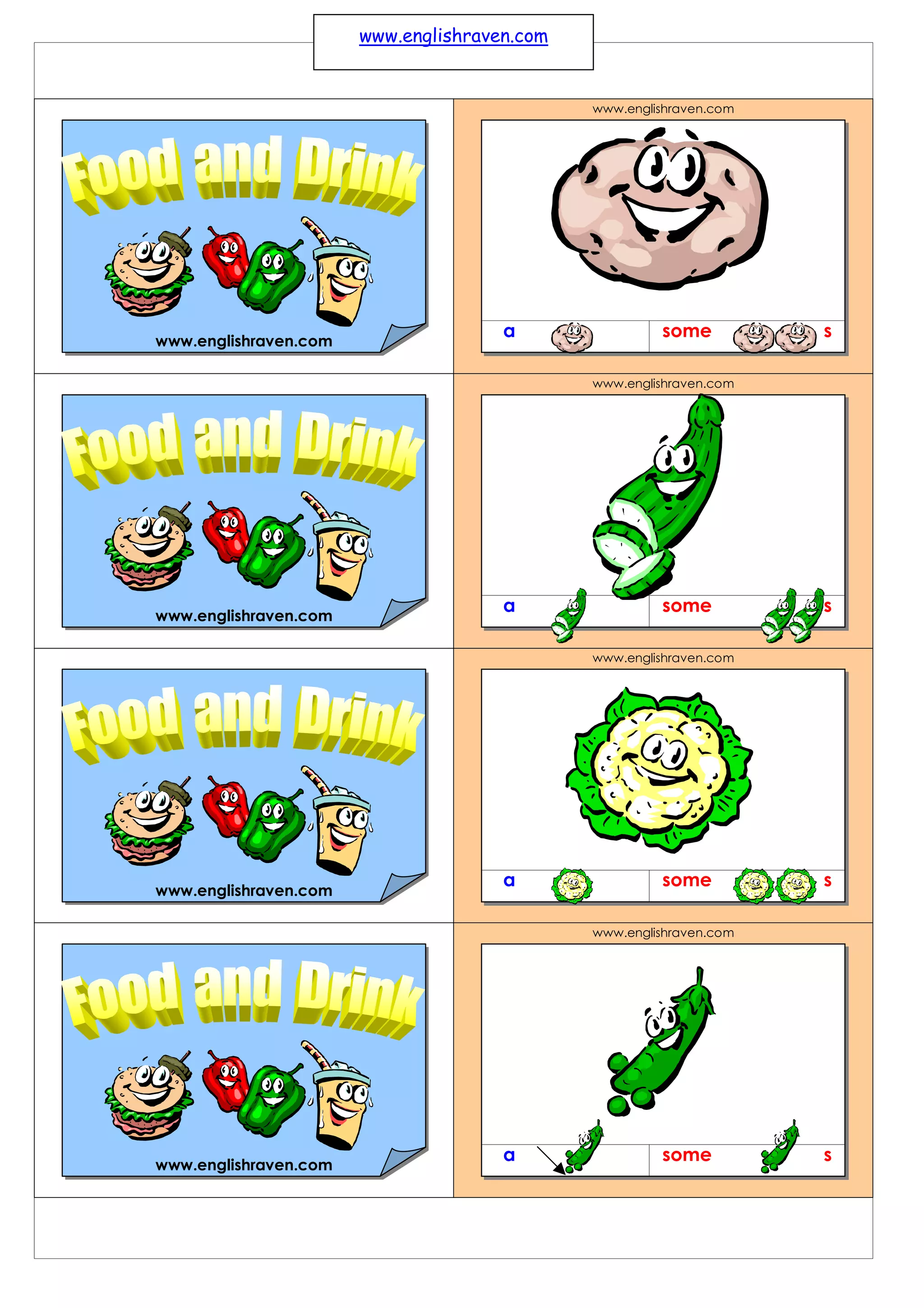 Food Drinkvegs Flashcards | PDF