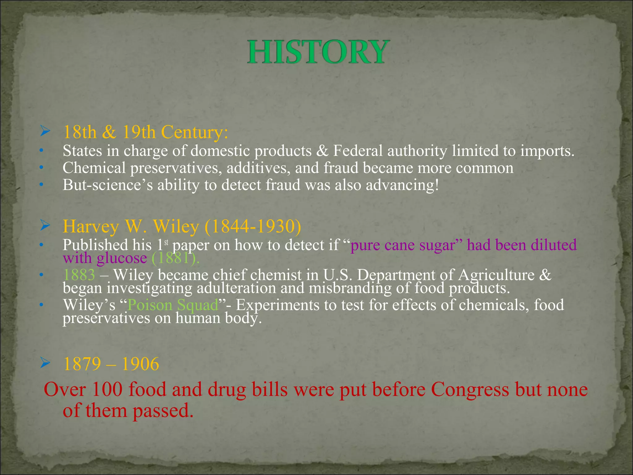 Food drug and cosmetic act 1938 | PPT