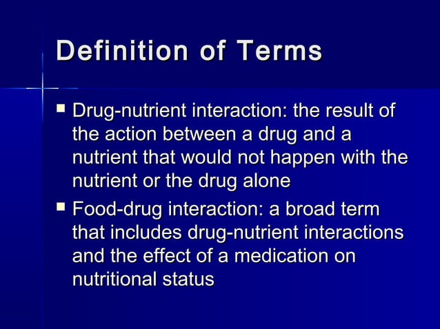 Food drug interaction | PPT
