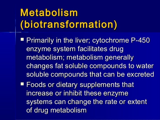 Drug-Drug Interaction Metabolism Diet - conposts