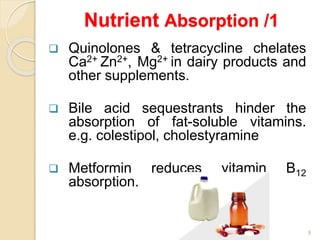 Food drug interactions | PPTX
