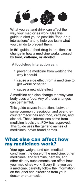 food drug interactions. health and medicine | PDF