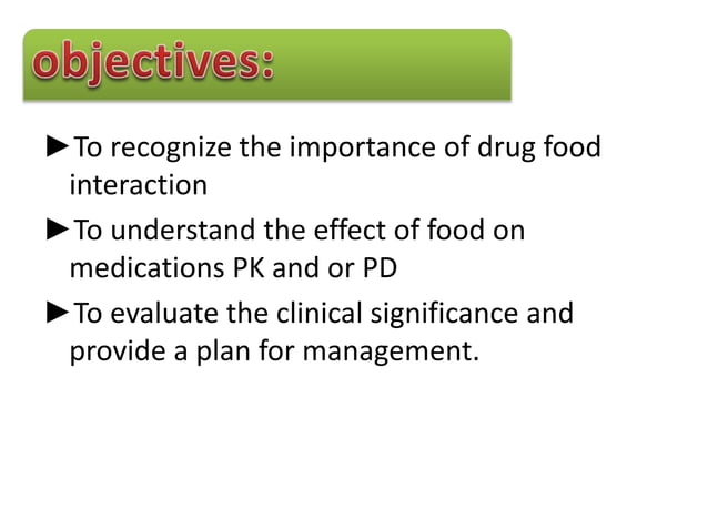 Food drug interactions revized 2021 | PPT | Free Download