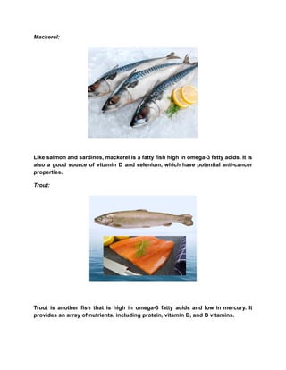 FOODS TO REDUCE CANCER RISK | PDF