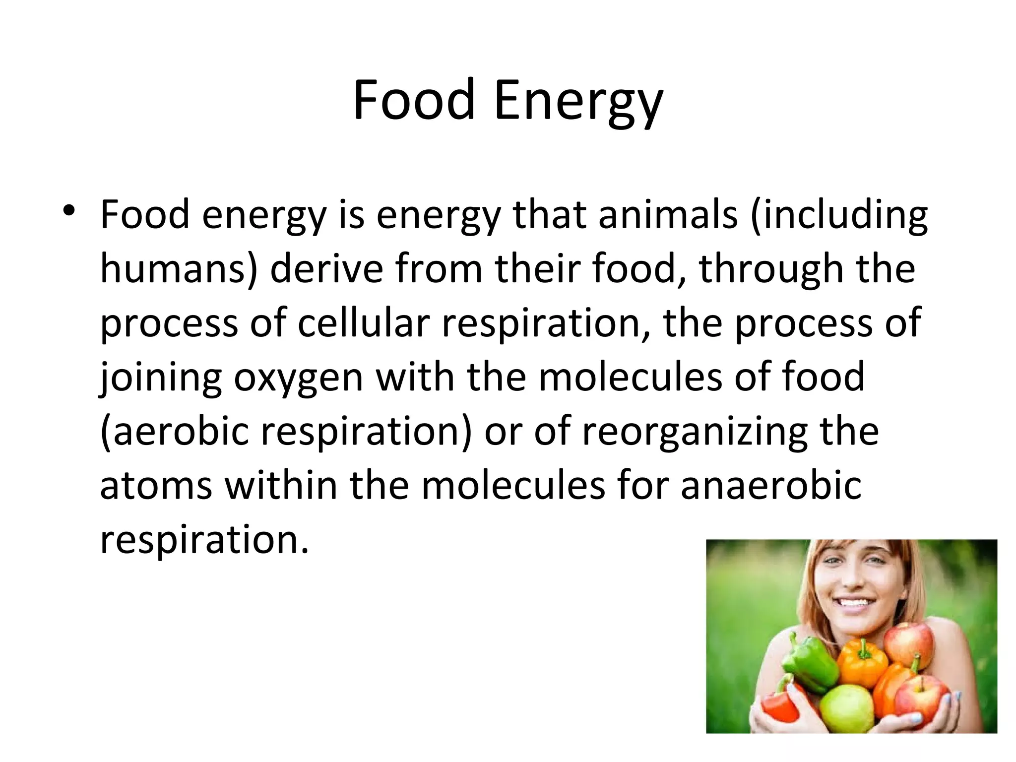 Food energy | PPT