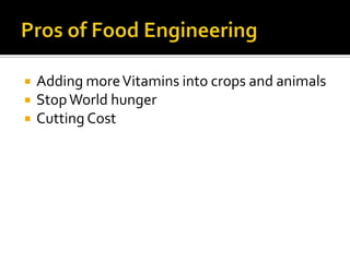 Food engineering powerpoint | PPTX