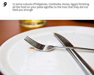 Food etiquette around the world | PDF