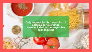 Food exchange | PPTX