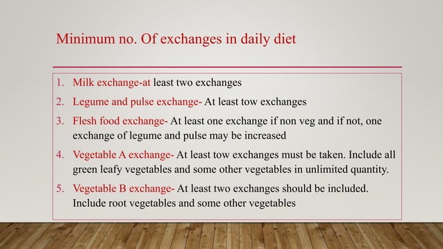 Food exchange list and dietary guidelines for food.pptx
