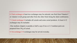 Food exchange list and dietary guidelines for food.pptx