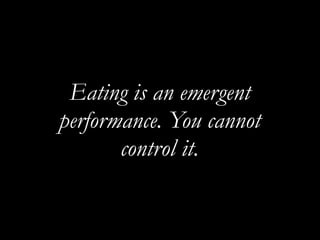 Eating Experience Design | PPT