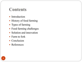 Food Farming their types and challenges. | PPT
