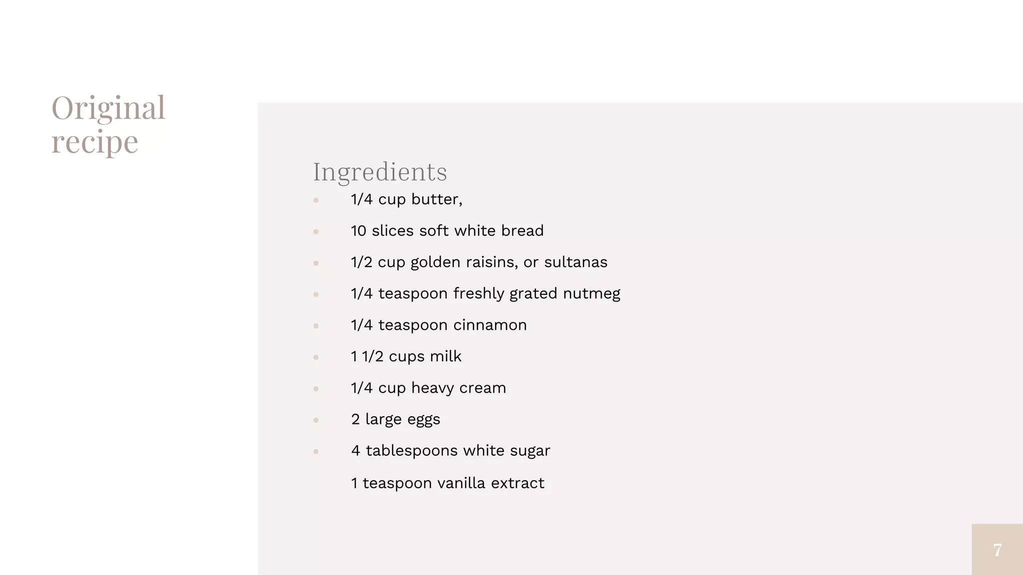 Bread And Butter Pudding | PPTX