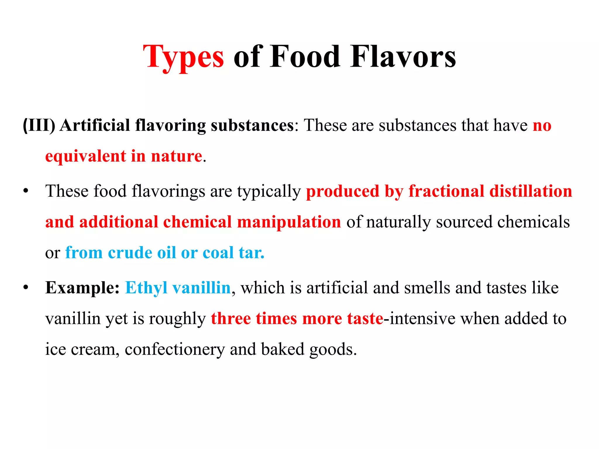 Food flavors | PPTX