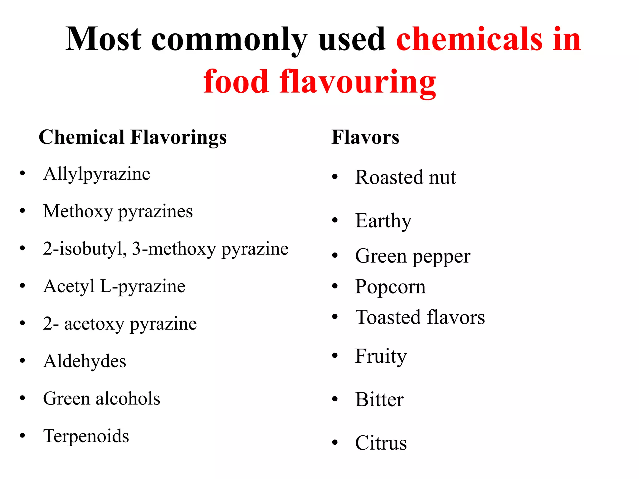 Food flavors | PPTX