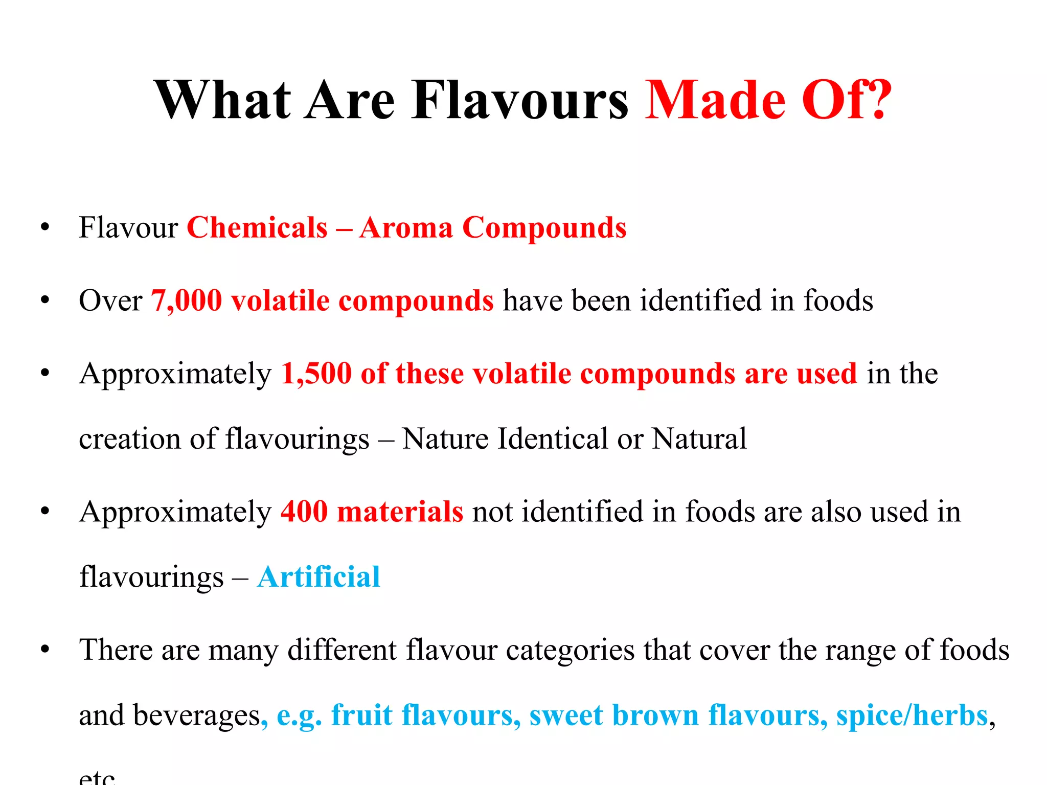 Food flavors | PPTX