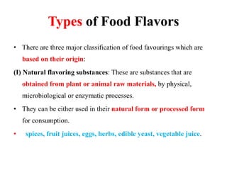 Food flavors | PPTX | Chemistry | Science