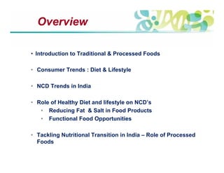 Food for Health from Traditional Foods | PDF