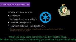 Food for thought (M.Mahadevan) | PPT