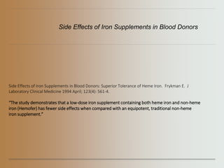 Food for thought published heme iron studies | PPT