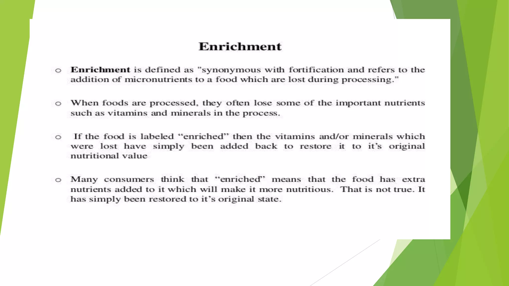 Food fortification | PPT