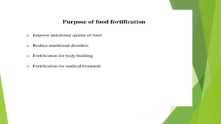 Food fortification | PPT | Free Download