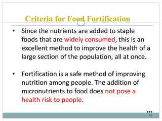 Food Fortification- NUTRITION DR.MITTAL.pptx