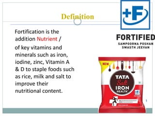 Food Fortification- NUTRITION DR.MITTAL.pptx