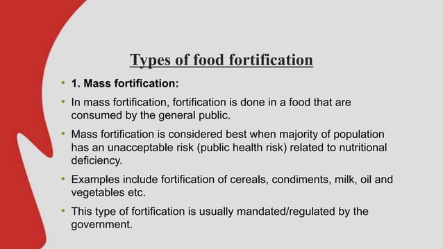 food fortification (1).pptx | Nutrition | Healthy Living