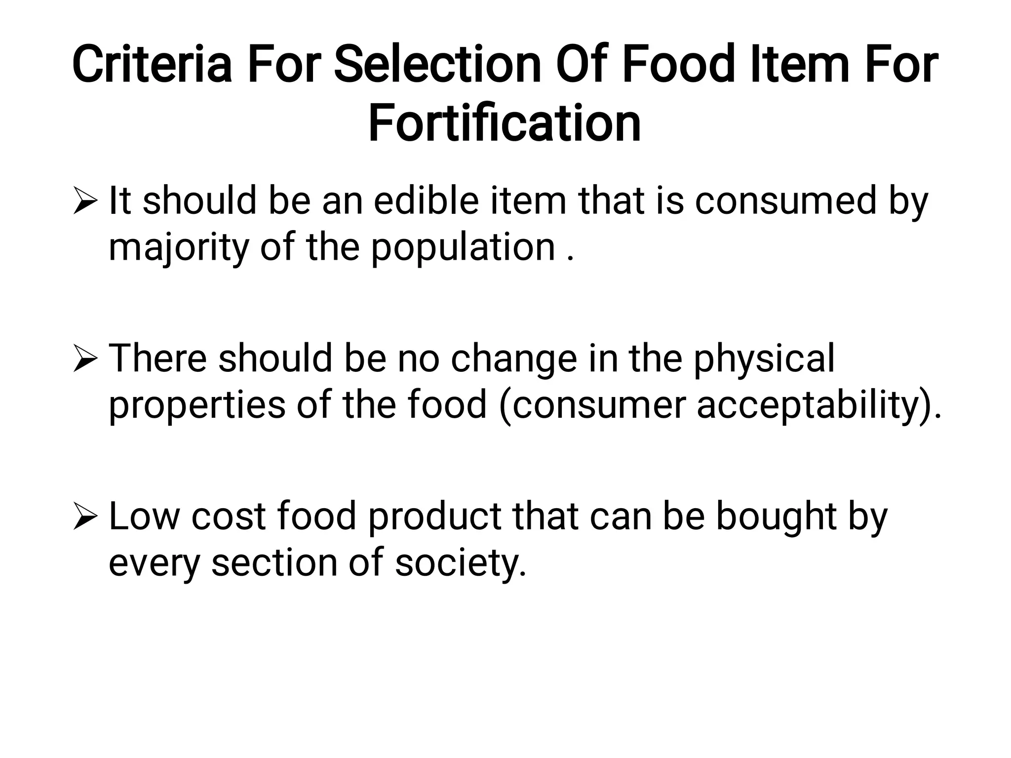 Food fortification and enrichment | PDF