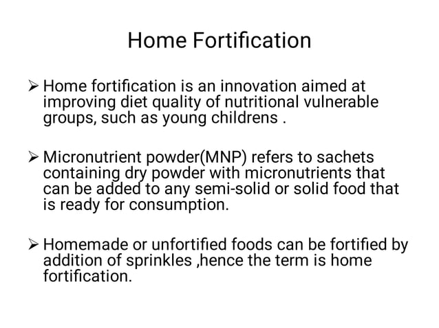 Food fortification and enrichment | PDF | Healthy Cooking and Eating ...