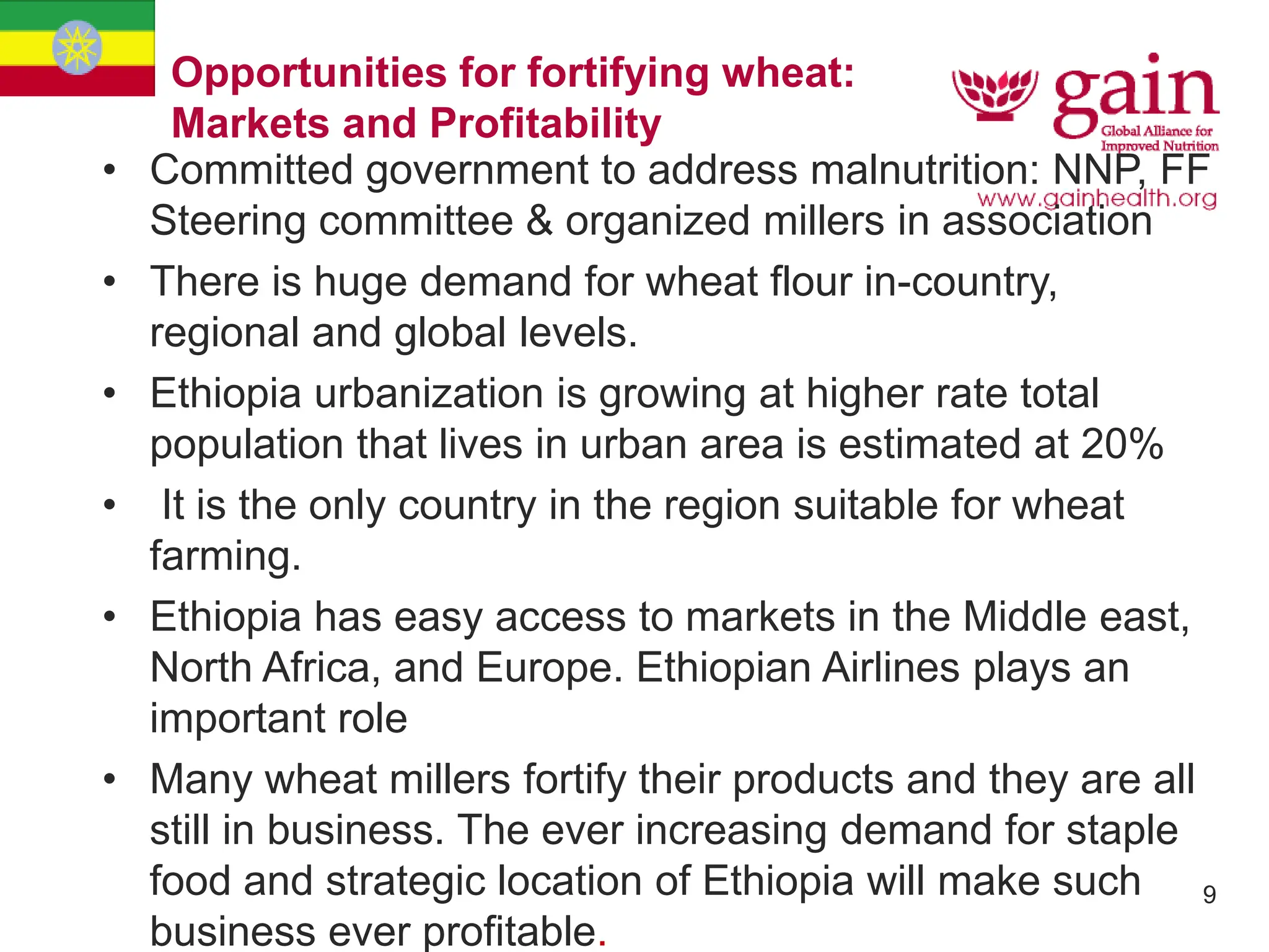 Food fortification of Wheat Flour Considerations in the context of ...