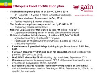 Food fortification of Wheat Flour Considerations in the context of ...