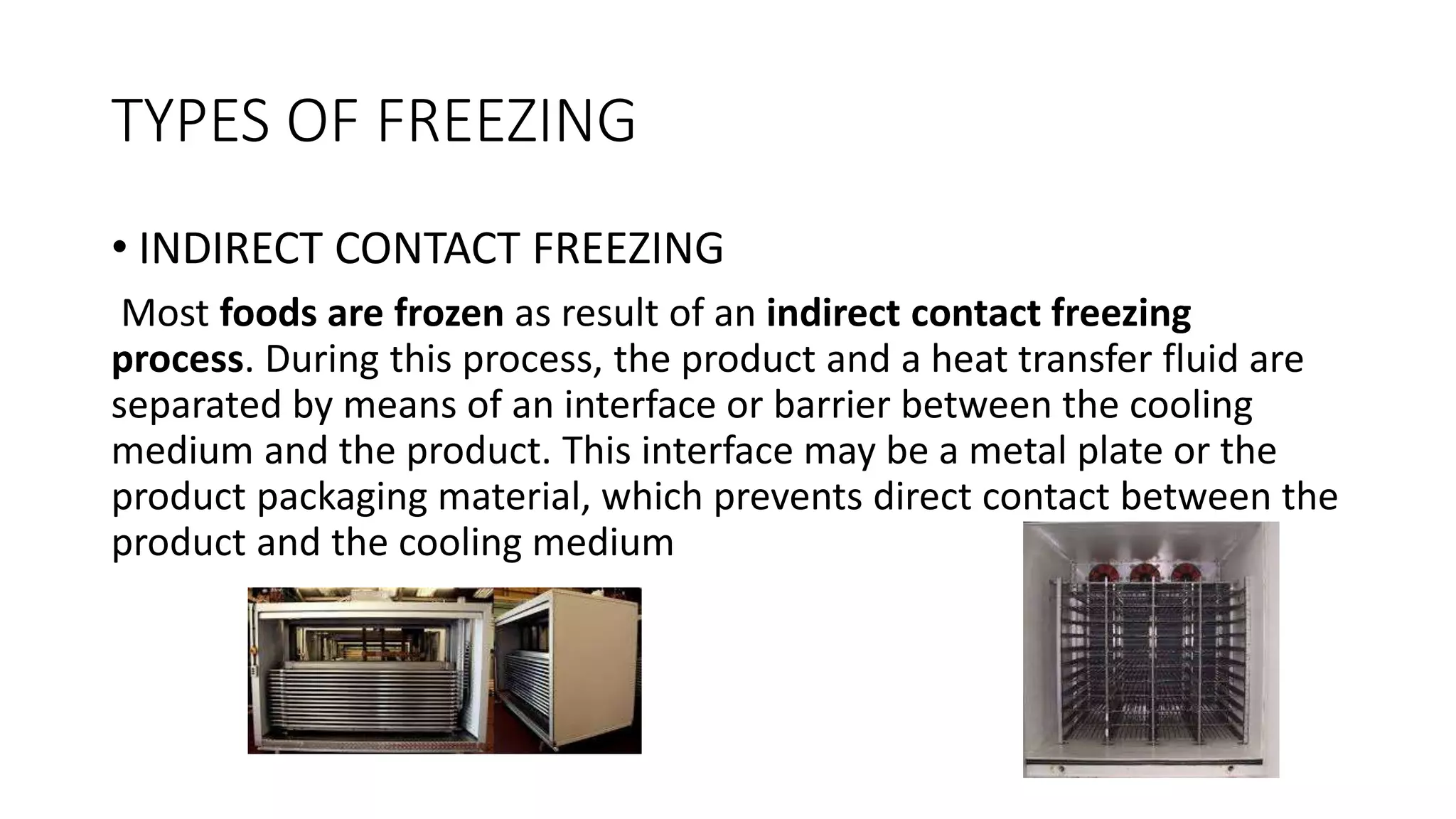 Food freezing & freezing systems | PPTX