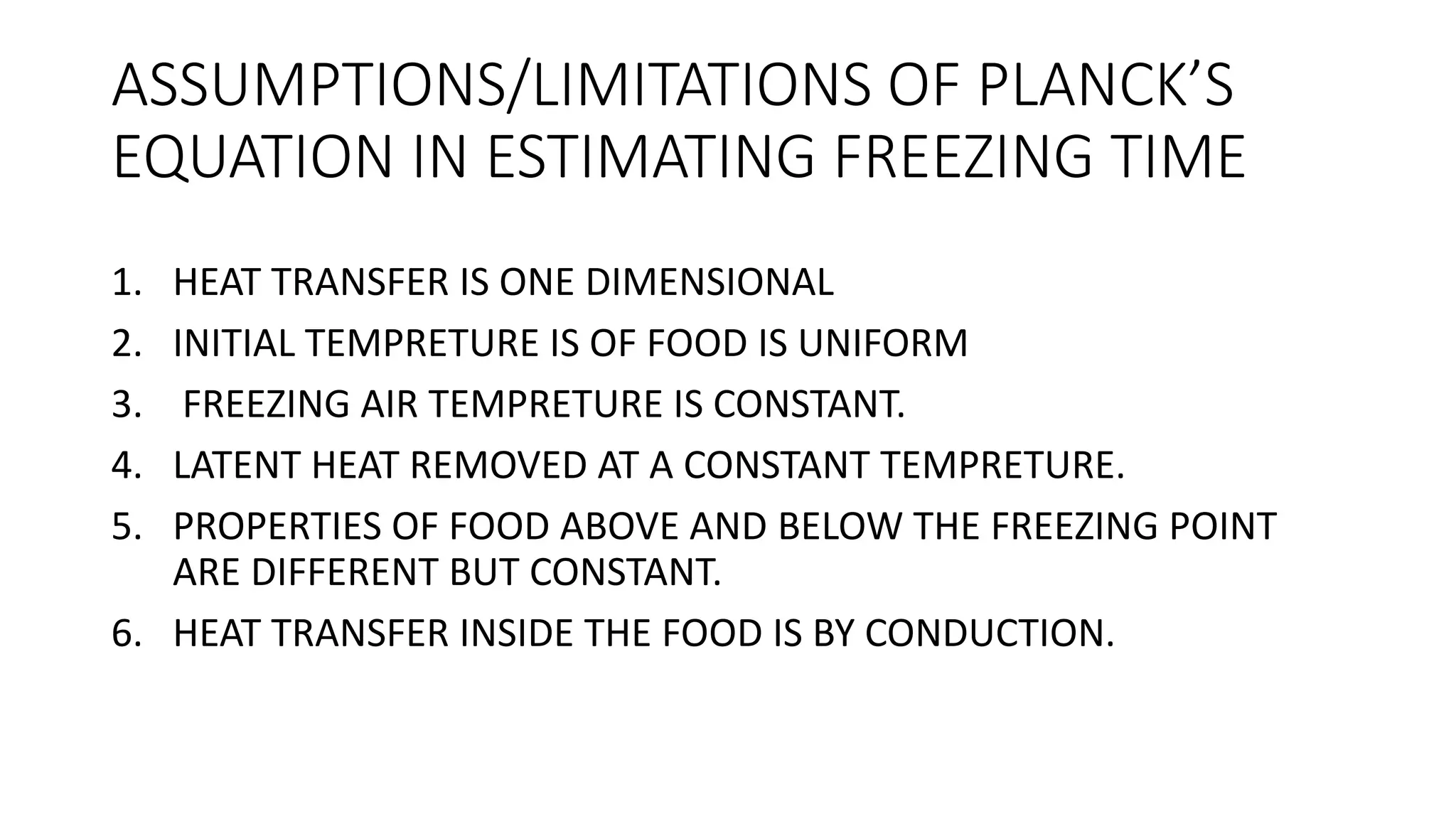 Food freezing & freezing systems | PPTX
