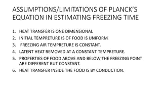 Food freezing & freezing systems | PPTX