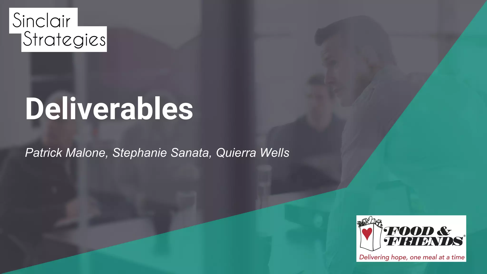 Food & Friends Final Deliverables | PDF