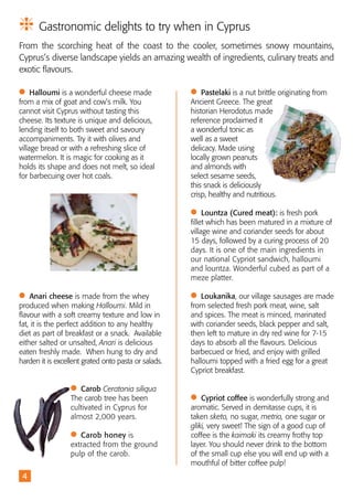 Cyprus Food - a Taste for the Natural and Wild | PDF | Cooking | Food ...