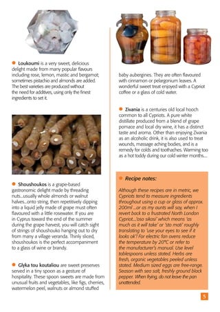 Cyprus Food - a Taste for the Natural and Wild | PDF | Cooking | Food ...