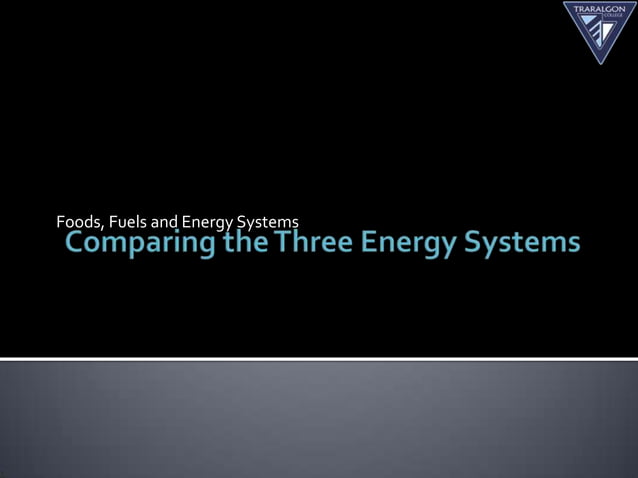 Food fuels and the three energy systems | PPTX | Endocrine and ...