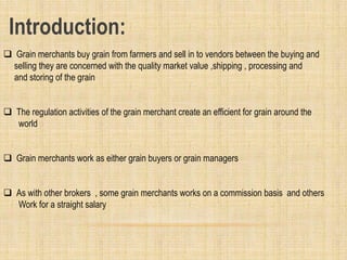 Food grain Presentation And its importance | PPTX