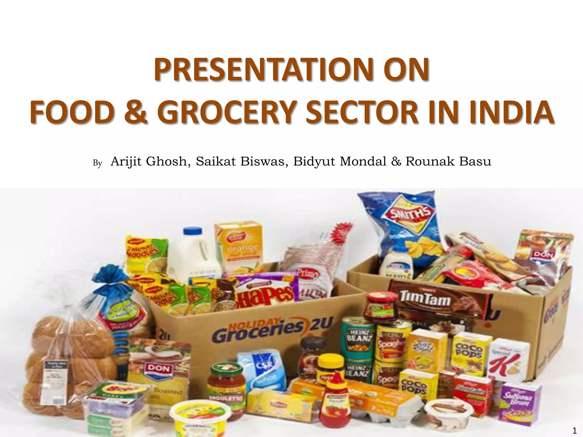 Food And Grocery Sector In India ppt | PPTX | Retail Industry | Industries