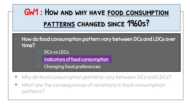 Ch 2 GW 1 - Food Consumption Patterns | PPTX