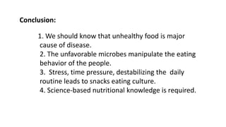 Food habits the responsibility of each individual ppt | PPTX