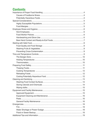 Food Handler Guide | PDF