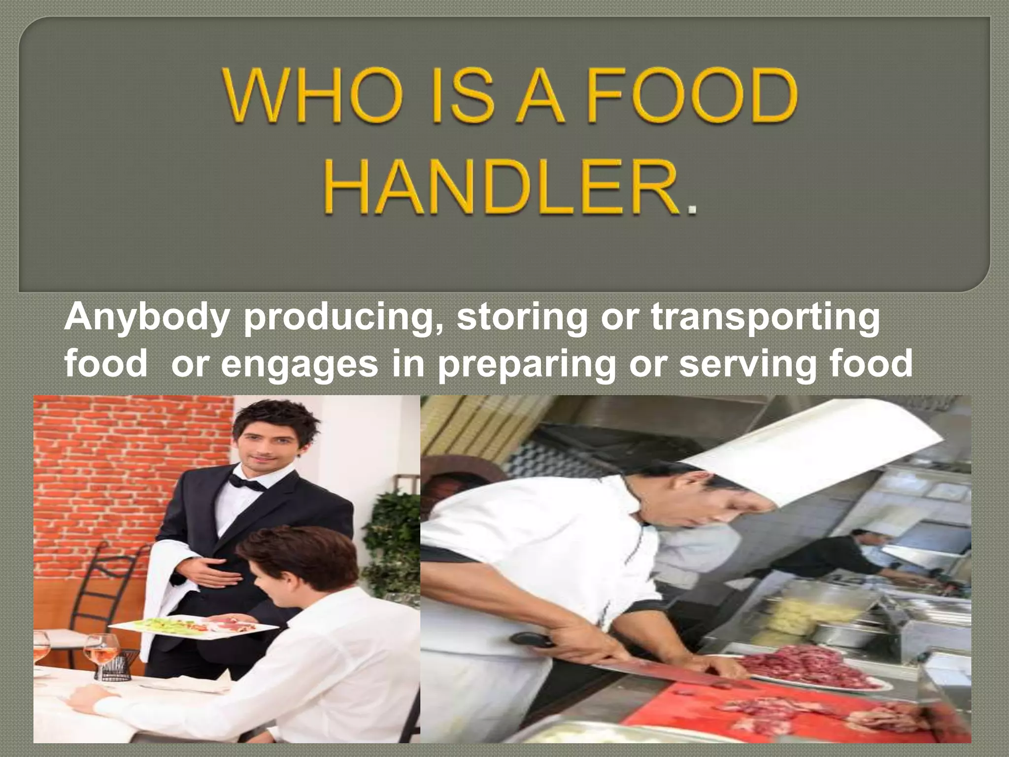 Food handler's hygiene food hygiene | PPTX